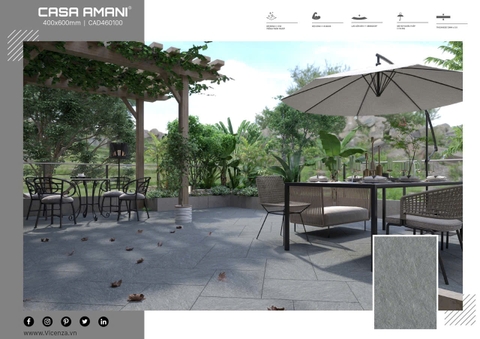 Gạch lát 40x60cm CAD460100 Vật liệu xây dựng VIGLACERA