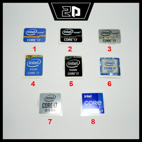 Sticker Intel Core i7 2Dstore - High End PC Gaming Gear