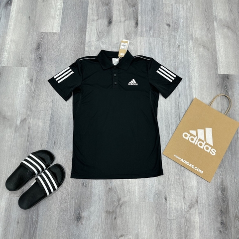 Áo Adidas Polo Tenis 3 Stripes Club Màu Đen [ DU0848 ] | CITISHOP