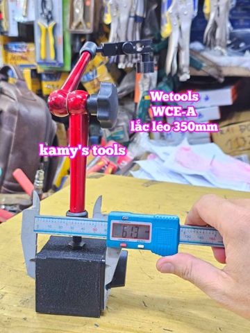 Chân đế từ nam châm gá đồng hồ so lắc léo dài 350mm WCE-A Wetools