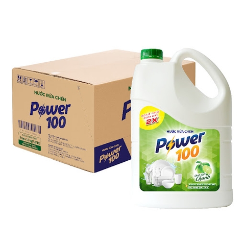 Nước rửa chén Power 100 hương chanh 9.5kg