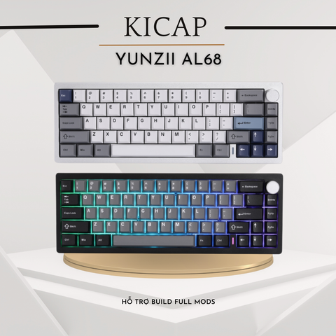 Infi75 Lite - Bàn phím cơ custom 75% núm xoay, 3 mode, RGB | Kicap