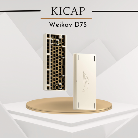 Bàn phím cơ Furycube F75 Ultra - Khung nhôm CNC núm xoay cao cấp | Kicap