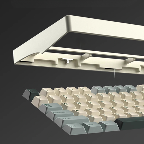 Infi75 Lite - Bàn phím cơ custom 75% núm xoay, 3 mode, RGB | Kicap