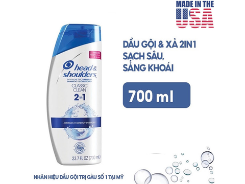 Dầu Gội H&S Classic Clean 700Ml