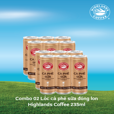 Thùng 24 Lon Cà Phê Sữa Highlands Coffee 185ml/lon | Highlands Coffee CPG