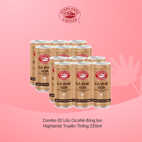 Thùng 24 Lon Cà Phê Sữa Highlands Coffee 185ml/lon | Highlands Coffee CPG