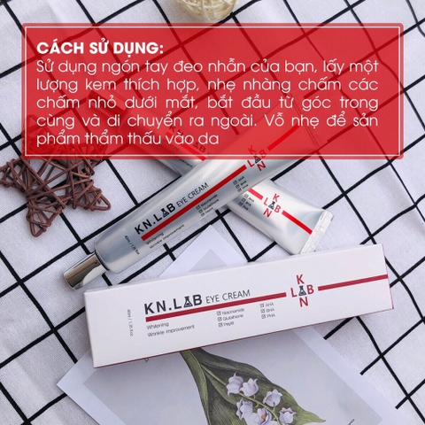 Kem dưỡng trắng trị thâm mắt Glutathione KangnamLab - Kn.Lab 40ml (100ea)