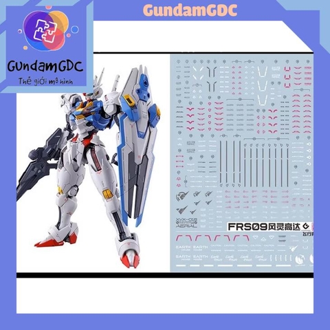 Decal Nước Huỳnh Quang Phát Sáng FM 1/100 AERIAL FULL MECHANICS EVO ...