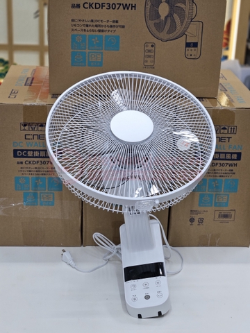 Quạt treo tường C:NET CKDF307WH | Động cơ DC | Nội địa Nhật Bản