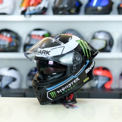 Mũ Fullface ROC 08 Plus 2024 Đen Bóng + Dán Tem Shark Lorenzo FREESHIP