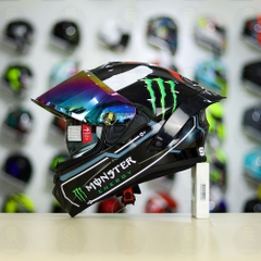 Full Combo Mũ EGO E81 Tem Decal SHARK Race Pro Lorenzo FREESHIP