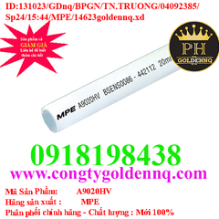 ỐNG LUỒN CỨNG PVC Ø 20 (1250N) A9020HV | Công Ty Quốc Tế Golden NQ