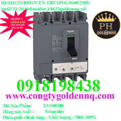 Cầu dao chỉnh dòng MCCB LV540308 Schneider | Công Ty TNHH Tổng Hợp Quốc ...