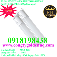 BỘ ĐÈN LED TUBE THỦY TINH BÓNG ĐÔI MPE 1M2 MGT-220T | Công Ty Quốc Tế Golden NQ