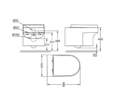 Bồn cầu treo tường GROHE 39296000 | CÔNG TY TNHH ĐẦU TƯ VÀ PHÁT TRIỂN TMG