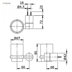 Lô bàn chải TOTO TX707AE | CÔNG TY TNHH ĐẦU TƯ VÀ PHÁT TRIỂN TMG