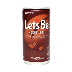 Cà phê uống liền Let’s Be Mocha Latte Lotte 175ml | 레쓰비 모카 175ml | Xin Chào Korea Mart