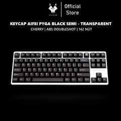 Keycap Cherry Aifei Pyga Black Semi-Transparent ABS Doubleshot