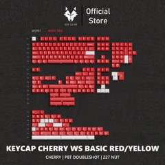[In Stock] Keycap Cherry WS Basic Red/Yellow