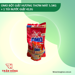 BỘT GIẶT OMO HƯƠNG THƠM MÁT 5.5KG + 1 TÚI NG 412G) x 2 BỘ | Công ty ...