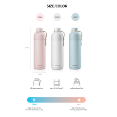 Bình giữ nhiệt Lock&Lock Belt Bottle 490ml LHC4267