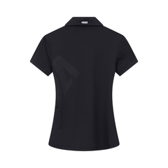 Áo Golf Nữ Ngắn Tay Riley Top Đen | Mipa Golf