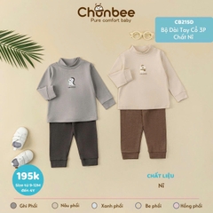 BỘ DÀI TAY CỔ 3P CHUNBEE LÓT LÔNG CHO BÉ | KHO SỈ TINN SHOP