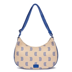 MLB Monogram Jacquard Hobo Bag Boston Red Sox 3ABQL023N-43SAL | HOGO ...