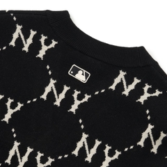 MLB CARDIGAN DIAMOND MONOGRAM FRONT PANEL PATTERN CARDIGAN NEW YORK ...
