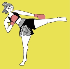 Tranh Vuông Hannah Budd Kick Boxing