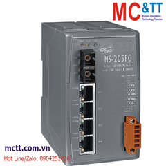 Switch công nghiệp 4 cổng Ethernet + 1 cổng Quang (Dual Fiber, Multi Mode, SC, 2KM) ICP DAS NS ...