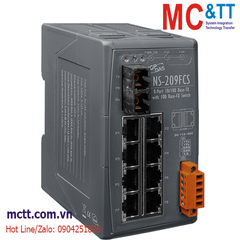 Switch công nghiệp 8 cổng Ethernet + 1 cổng Quang (Dual Fiber, Single Mode, SC, 30KM) ICP DAS NS ...
