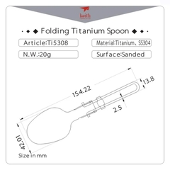 Muỗng Keith Titanium Folding Spoon | Công Ty TNHH ProCamping