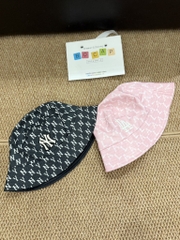 MŨ BUCKET MLB KAKI HỒNG LA - XÁM ĐEN NY | Bọ Cạp Shop