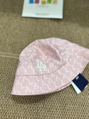 MŨ BUCKET MLB KAKI HỒNG LA - XÁM ĐEN NY | Bọ Cạp Shop