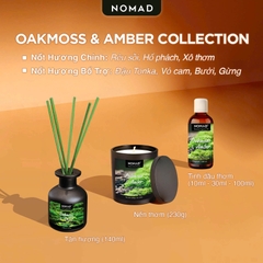 Bộ Tán Hương Que Mây Nomad Reed Diffuser Oakmoss & Amber 140ml | Nomad Perfumery