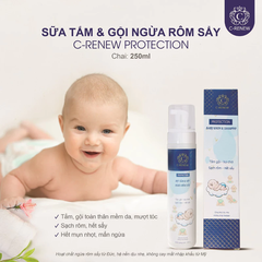 Bọt tắm gội C-Renew trị rôm sẩy cho bé 250ml